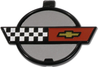 1985-1990 Corvette Valve Cover Emblem Cross Flags L98 L-98 GM# 14087417 ...