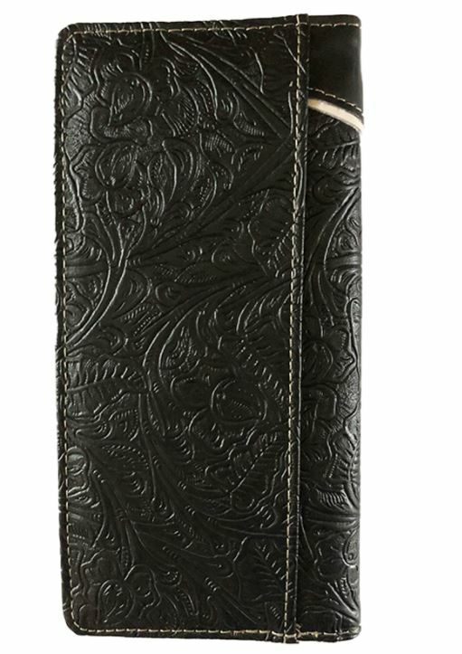 Cross Mens Wallet Western Bifold Check Book Style W058 Black | eBay