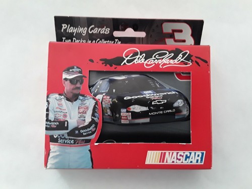 Dale Earnhardt playing cards in pressed tin box. | eBay