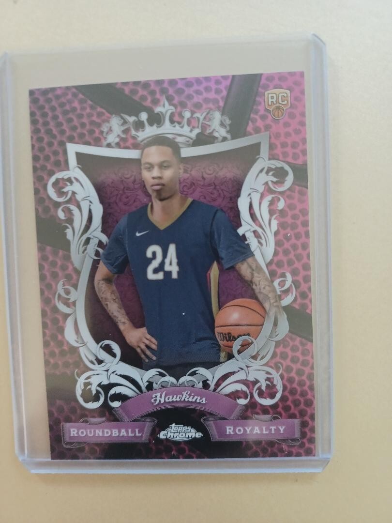 2023-2024 TOPPS CHROME JORDAN HAWKINS ROUNDBALL ROYALTY PURPLE ...