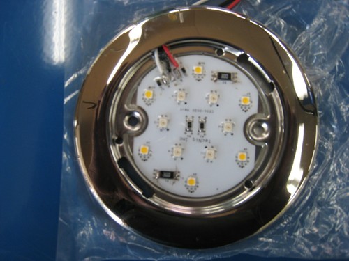 TecNiq E06 Silho-X Area 4" Red/ White SS Trim Ring LED Interior Area Light | eBay