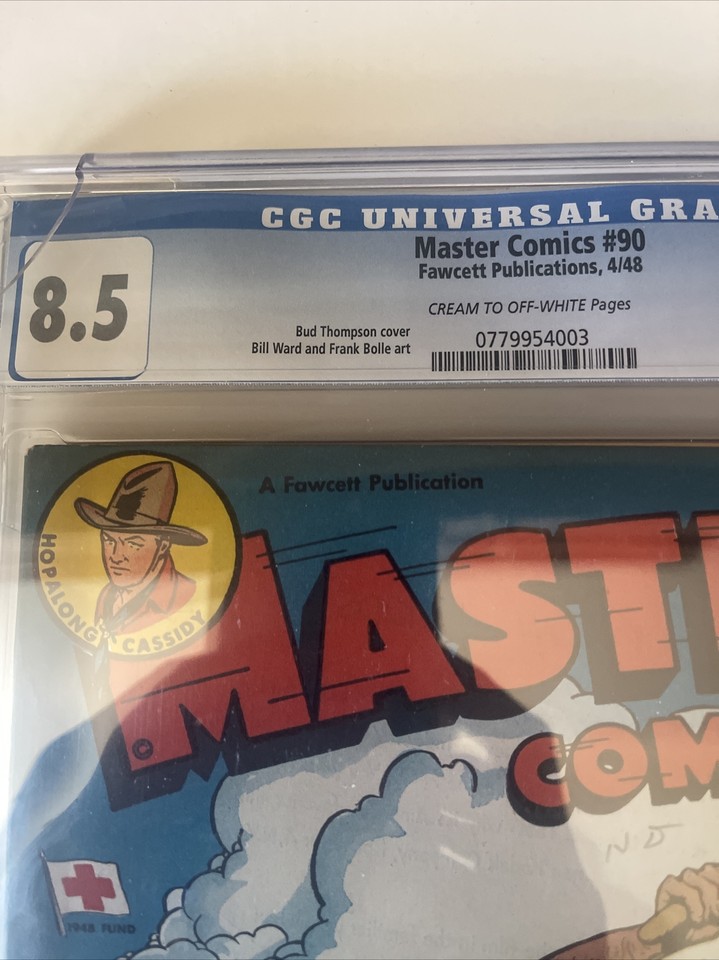 Master Comics #90 Fawcett Comic 4/48 CGC 8.5 Cream To Off-White Pages ...