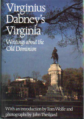 VIRGINIUS DABNEY'S VIRGINIA Dabney, Virginius Signed By Author ...