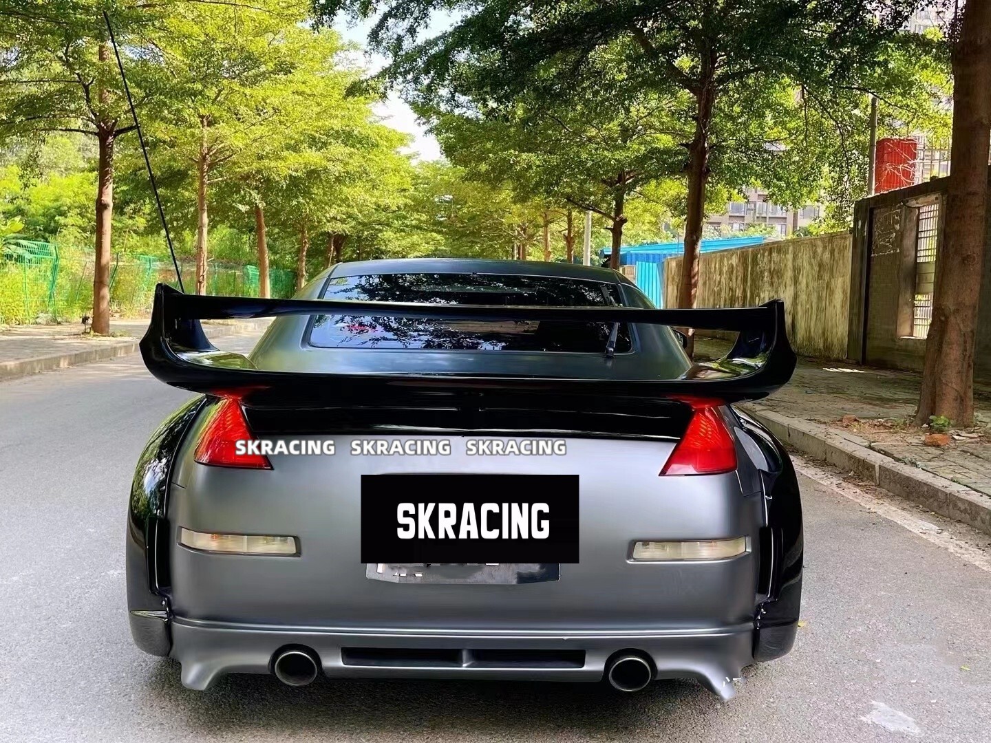 For 2003-2008 Nissan 350Z Z33 Real Carbon Fiber Rear Trunk Lid Spoiler ...