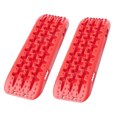 2x AUTO Recovery Traction Boards Tire Ladder 4WD Recovery Mat for 4X4 ...