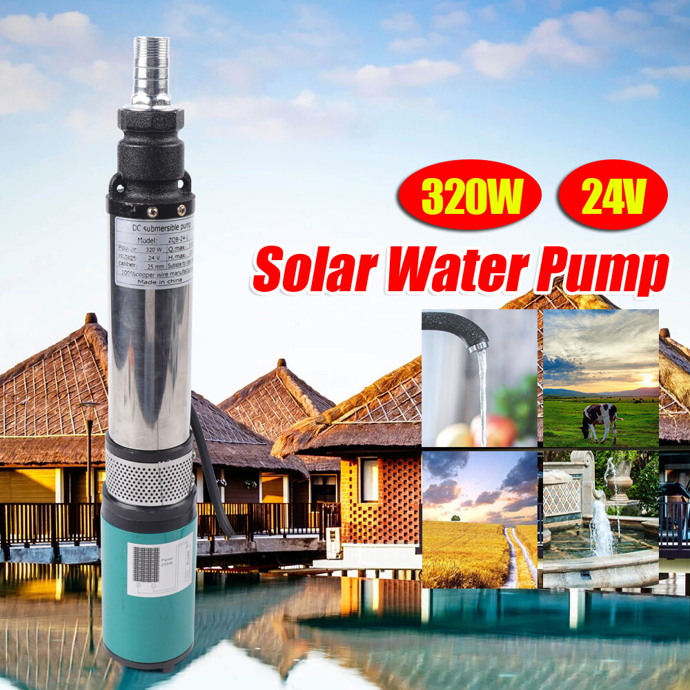 Solar Water Pump Screw Submersible Bore Hole Power Deep Well Pump 24V ...