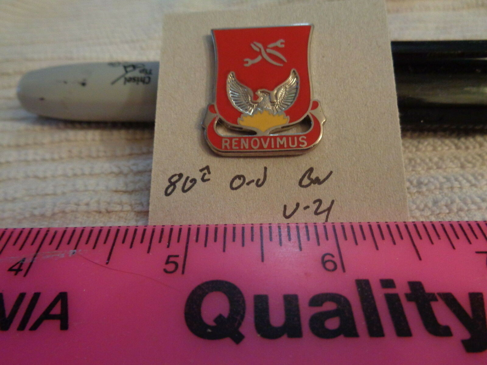 80th Ordnance Battalion V-21 Unit Crest, DI, DUI (DRAW#X17) | eBay