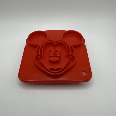 Vintage Disney Mickey Mouse Toast Press Stamp Picture Mold Red | eBay