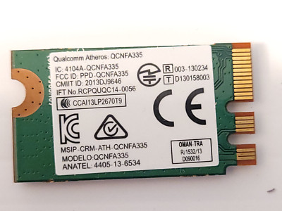 Qualcomm Atheros QCNFA335 WiFi 802.11 a/g/n + Bluetooth 4.0 CN-0JY0YN ...