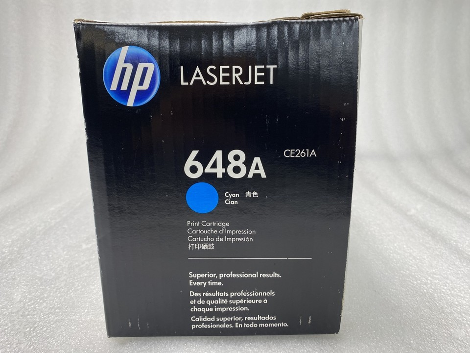 Genuine HP LaserJet 648A Cyan Toner Cartridge, CE261A - New Factory ...