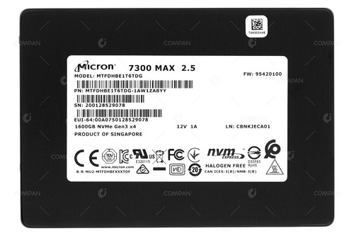 MTFDHBE1T6TDG MICRON 7300 MAX SSD NVME 1.6TB 2.5" SFF | eBay