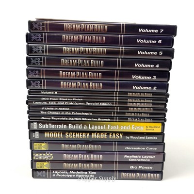 Dream Plan Build 21 DVDs Video Series DVDs Model Railroading & Scenery ...