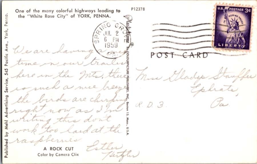 York Pennsylvania PA : HIGHWAY SCENE o/06 BA0866 | eBay