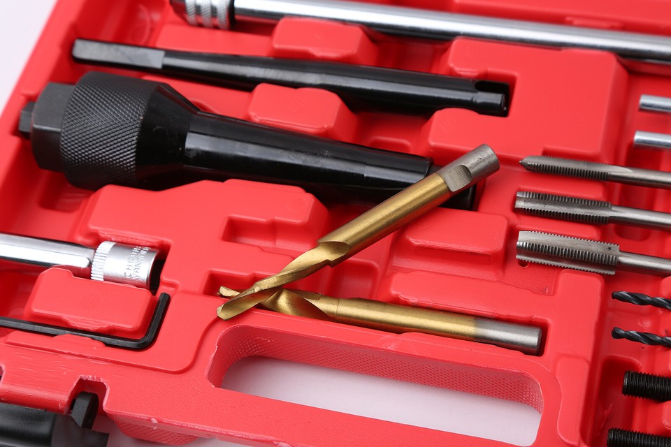 Pro 16pcs Glow Plug Removal Remover Extractor Tool Kit For Damaged 8mm ...