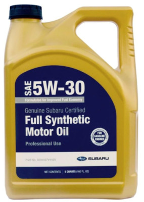 Subaru OEM Synthetic 5W-30 Motor Oil 5 Quart Bottle SOA427V1425 Turbo ...