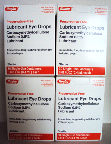 4 BOX NEW RUGBY Refresh Plus Lubricant Eye Drops - 120 Vials - SEALED ...