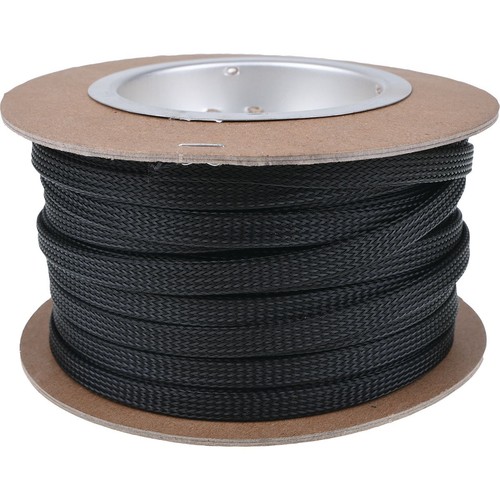Techflex Flexible Braided Sleeving Clean Cut 6mm x 30m CCP0.25BK | eBay