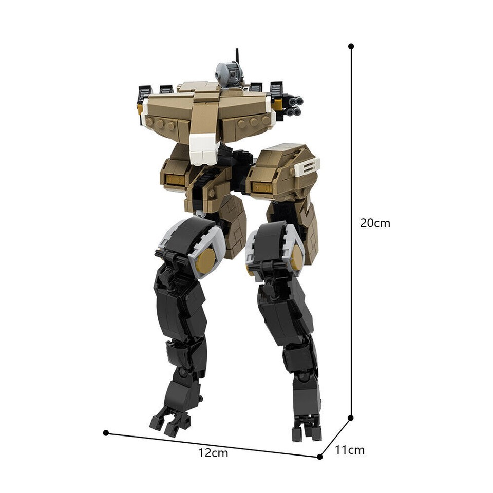Mech Metal Robot MOC Building Blocks Set Action Figure Game Bricks Toy ...