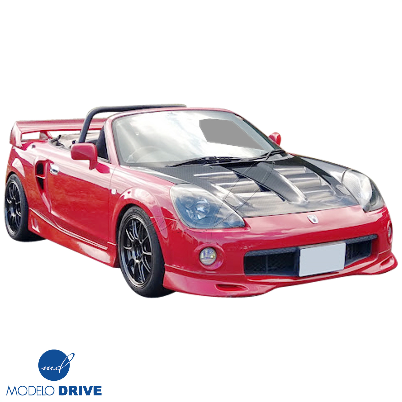 ModeloDrive Carbon Fiber WDS BAND Frunk Hood (front) MRS Spyder for MR2 ...