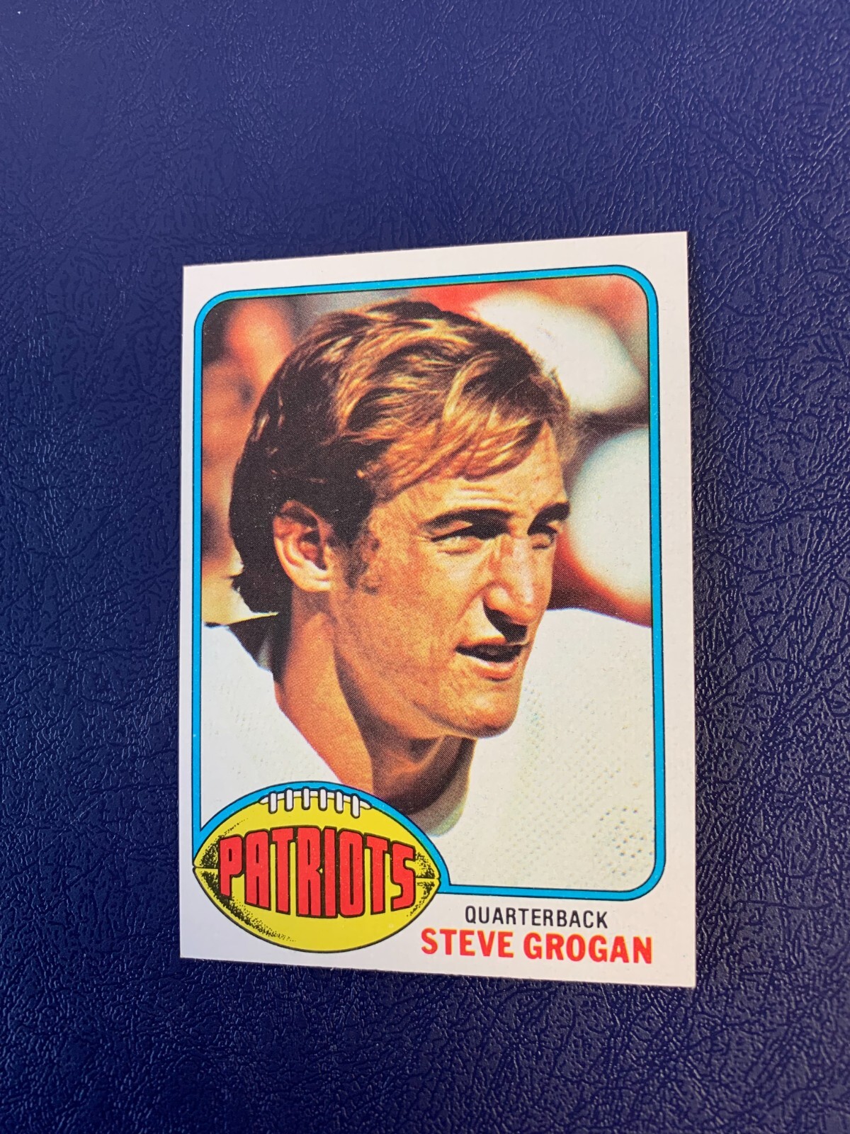 1976 Topps Football #376 Steve Grogan RC - Patriots Rookie - Sharp! (B ...