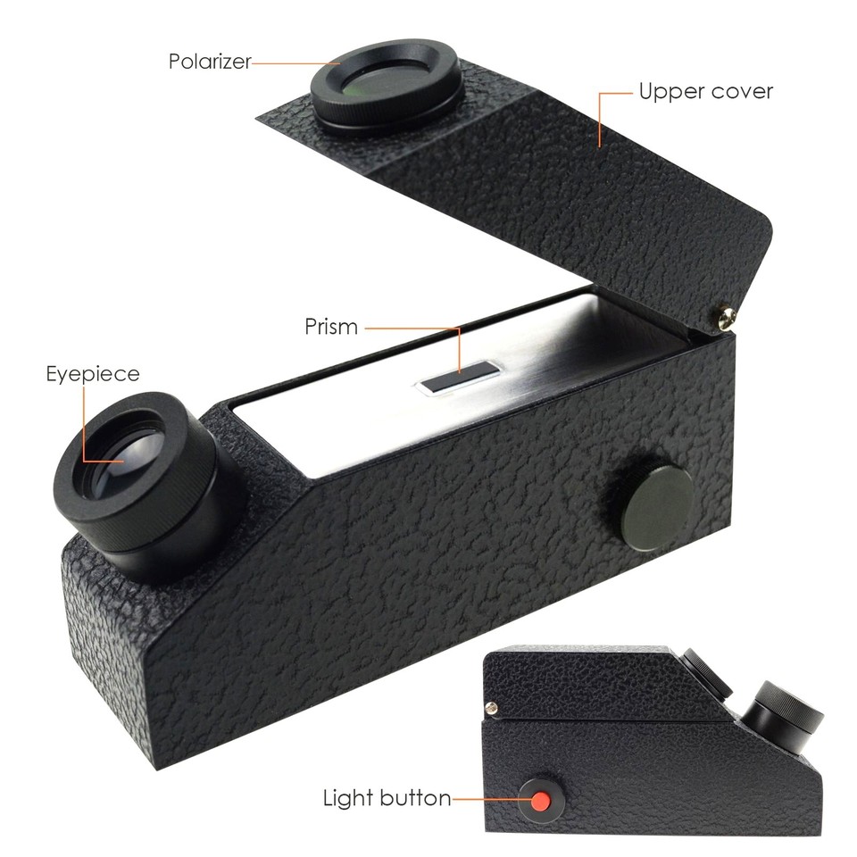 Gem Refractometer Gemstone Identifier Gemology Jeweller Tool Built-in ...