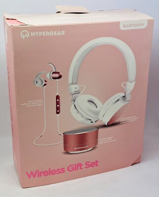 HyperGear Wireless Headphone Gift Set W/Headphones, Earbuds & Portable ...