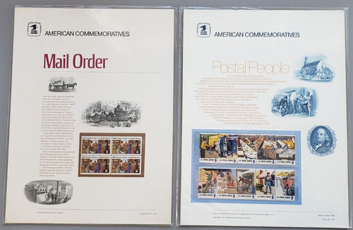 US AMERICAN COMMEMORATIVE SERIES #1468 Mail Order, #1489-98 USPS, MNH ...