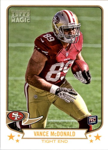 2013 Topps Magic Football Card #85 Vance McDonald Rookie | eBay