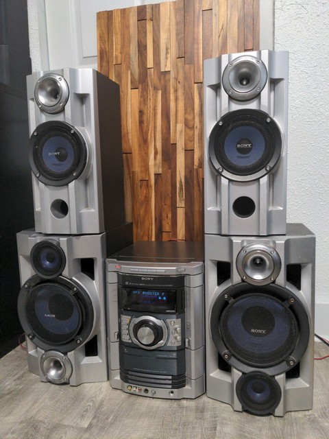 Sony Mhc-gx9000 Mini HIFI Component Speaker System 3 CD Changer Mp3 ...