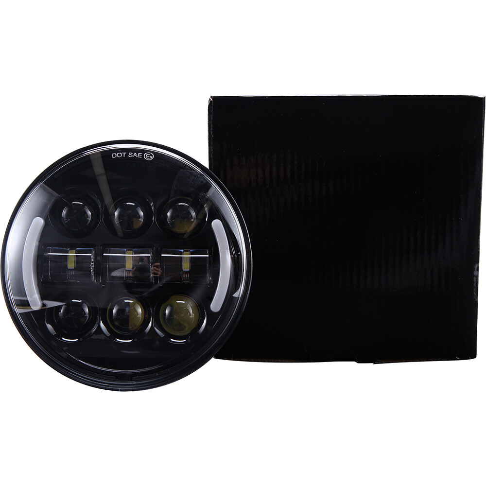 5-3/4" LED Headlight With Turn Signal For Harley Dyna Low Rider Wide ...