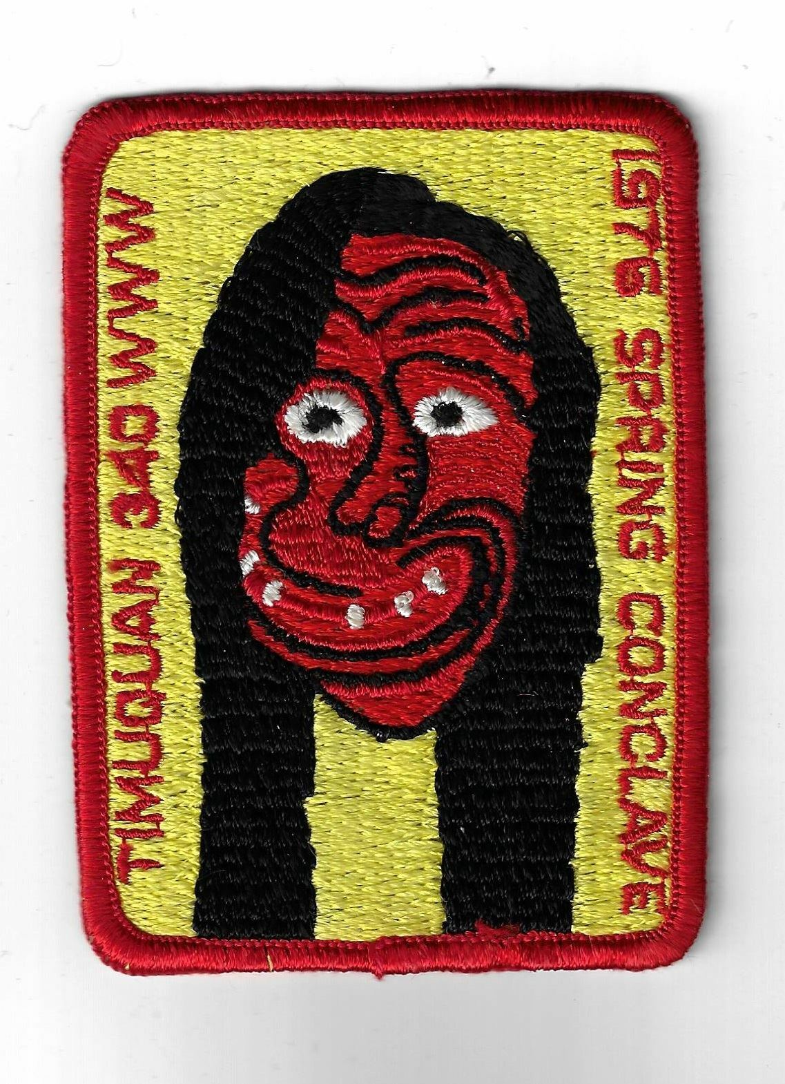 OA 340 Timuquan 1976 Spring Conclave Patch RED Bdr. West Central ...