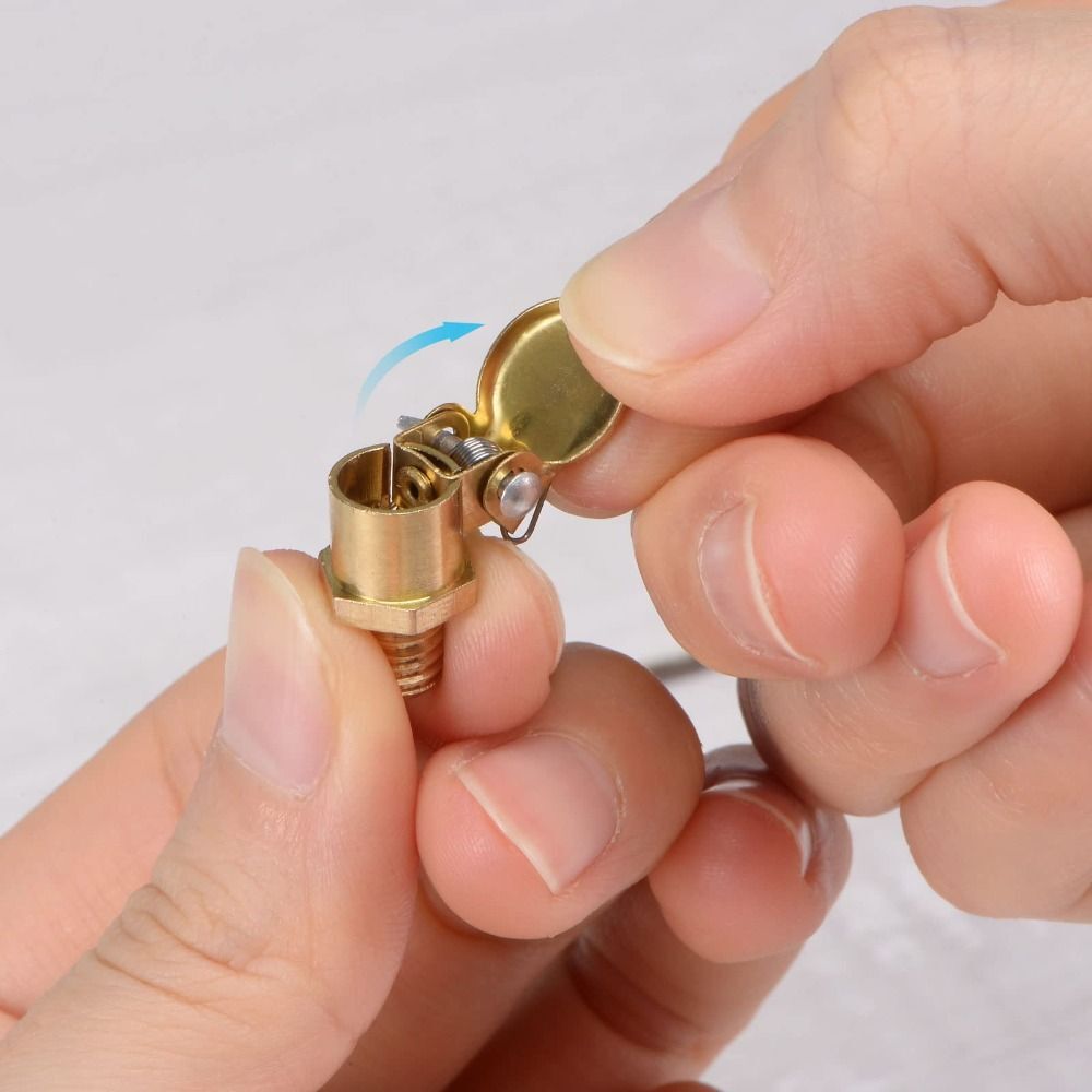 6Pcs Copper Oil Cup Replacement Machine Parts Male Thread Mechanical ...