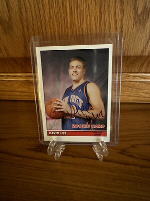 David Lee Signed 2005 Bazooka #199 Card NY New York Knicks Auto IP ...