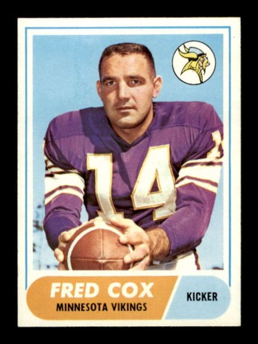 1968 Topps #107 Fred Cox EXMT+ Vikings 563085 | eBay