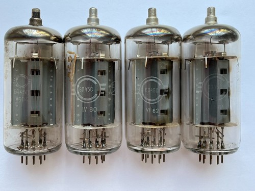 4PCS 6P45S / EL509 / 6KG6 VACUUM TETRODE SVETLANA TUBES! LIGHTLY USED ...