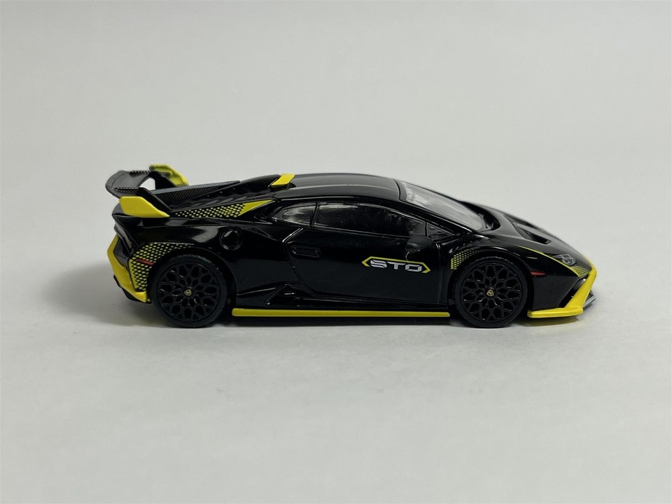 Lamborghini Huracan STO Nero Noctis LHD 1:64 Scale Mini GT MGT00638L | eBay