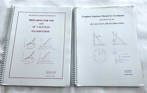 AP Calculus Exam Prep Workbook and Solution Manual Please Read! | eBay