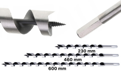 Holzbohrer Schlangenbohrer Holzspiralbohrer Lewis lang überlang Bohrer ...