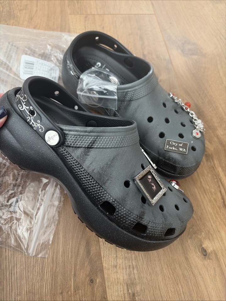 Twilight crocs Platform Clogs Size UK 7 EU 39-40 Special Edition BNWT ...