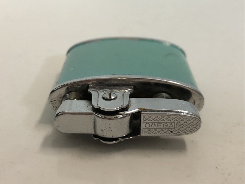 Vintage OMEGA Superlighter by Y.B.C. Newport Cigarettes Logo Aqua ...
