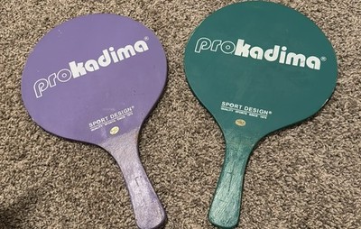 Pro Kadima Paddle Set 2 Paddles Neon Colors Beach Paddleball Fun! | eBay
