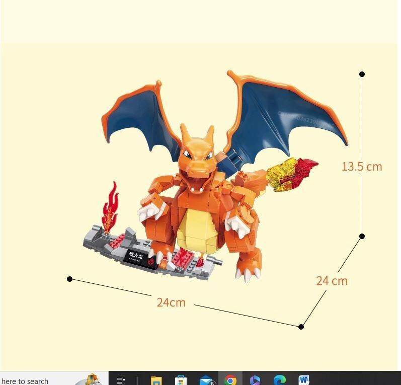 Charizard Building Blocks 273pcs Set - Pokemon - BRAND NEW | eBay