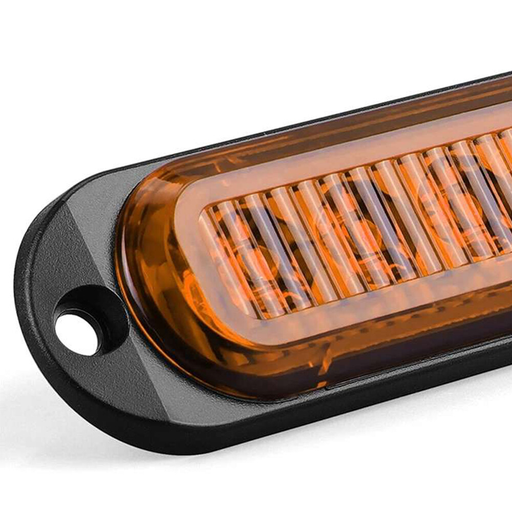 4x Amber Red 4 LED Side Marker Clearance Lights Waterproof for Trailer ...