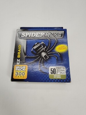 SpiderWire EZ Braid 50LB 300YD Moss Green Braided Fishing Line NEW ...