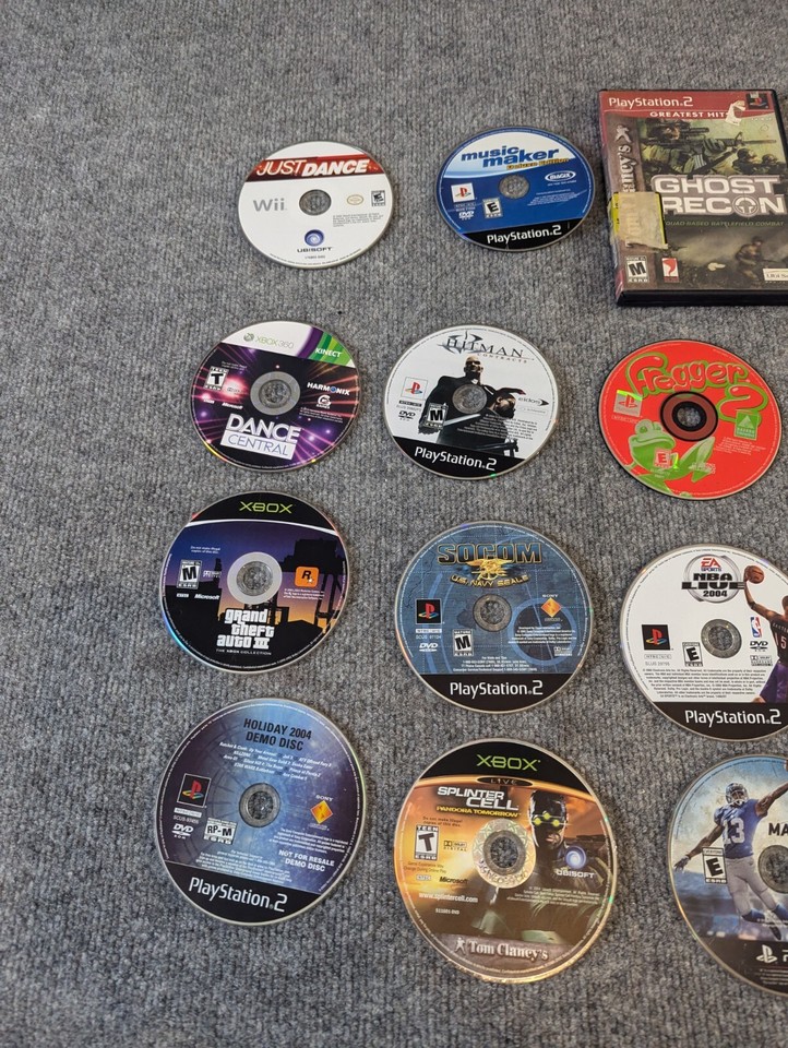Mix Lot of 20 Disc Only Video Games: PS2, PS3, , Wii, Xbox 360, Xbox ...
