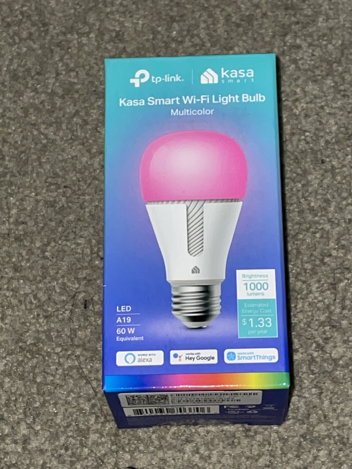 Kasa Smart Bulb Dimmable Color Changing Light Bulb Work 1000 Lumens ...