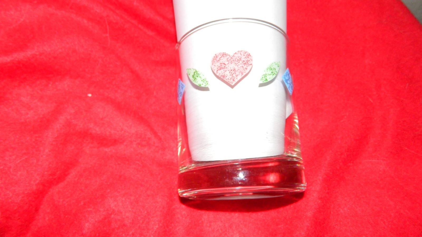 CORELLE QUILT PATTERN ON THE ROCKS GLASS x 1 FREE USA SHIP PLEASE READ ...