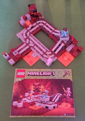 Lego 21130 Minecraft The Nether Railway Complete Set Minifigures W ...