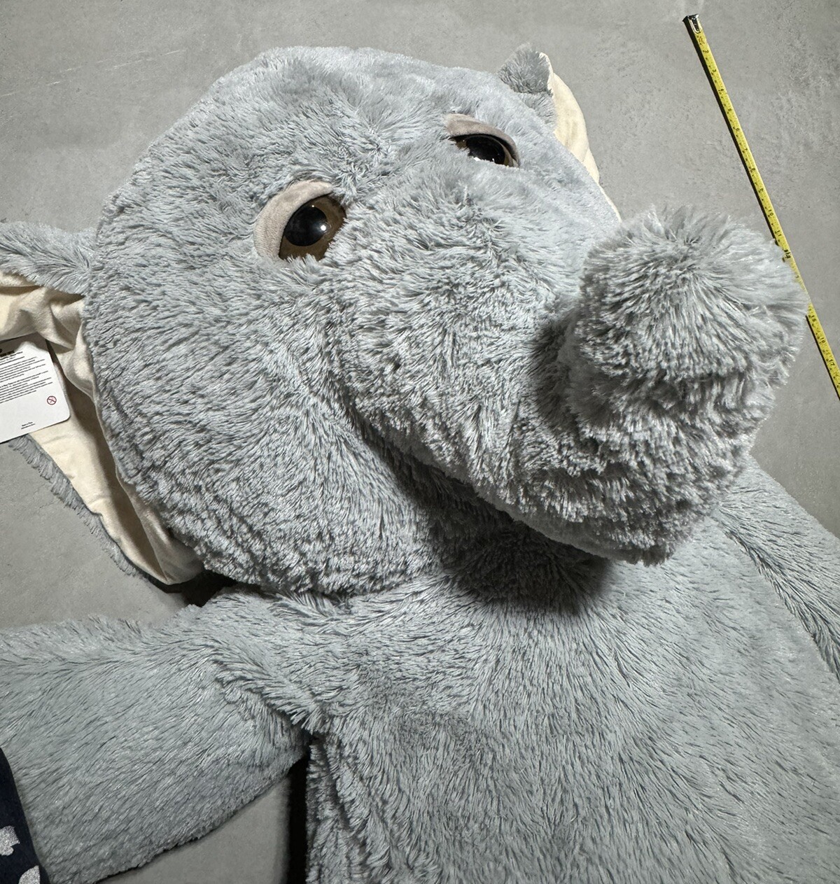 Elephant Plush Stuffed Animal Floppy Large Jumbo 48”+ Cute Gray TOY ...