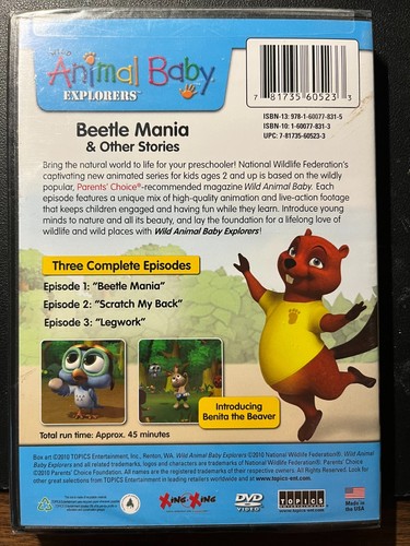 Wild Animal Baby Explorers: Beetle Mania and Other Stories (DVD, 2011 ...